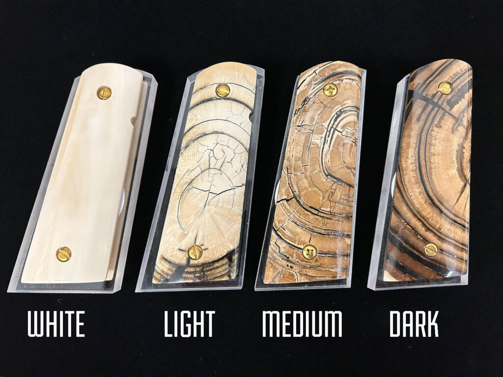 ACW Mammoth Ivory Grips – Dark - Alchemy Custom Weaponry